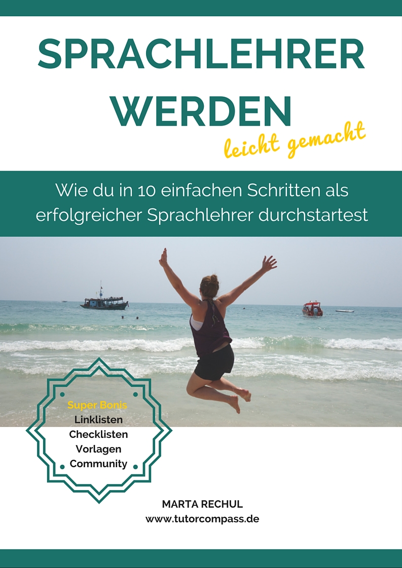 Sprachlehrer werden Ebook, Cover 2 - Tutor Compass